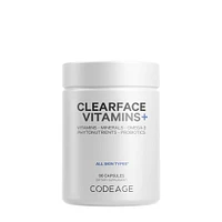 GNC Codeage Clearface Vitamins - Daily Multivitamin - Minerals - Herbs - 90 Capsules (30 ...